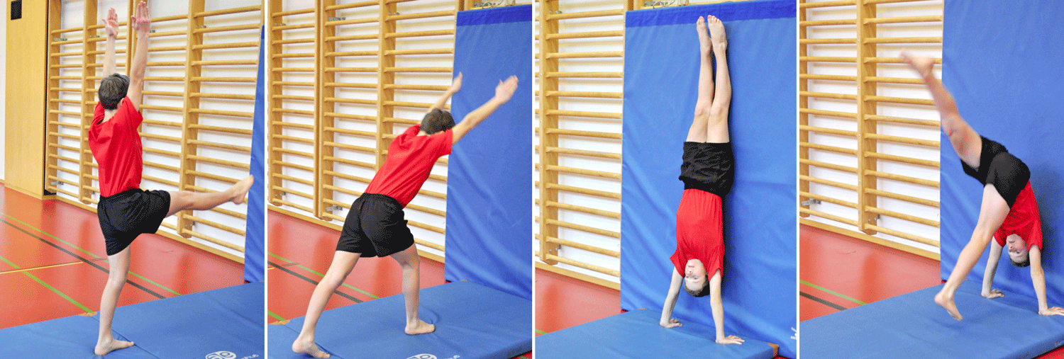 Handstand – Vom Stützen zum Handstand: Handstand mit Hilfen ...