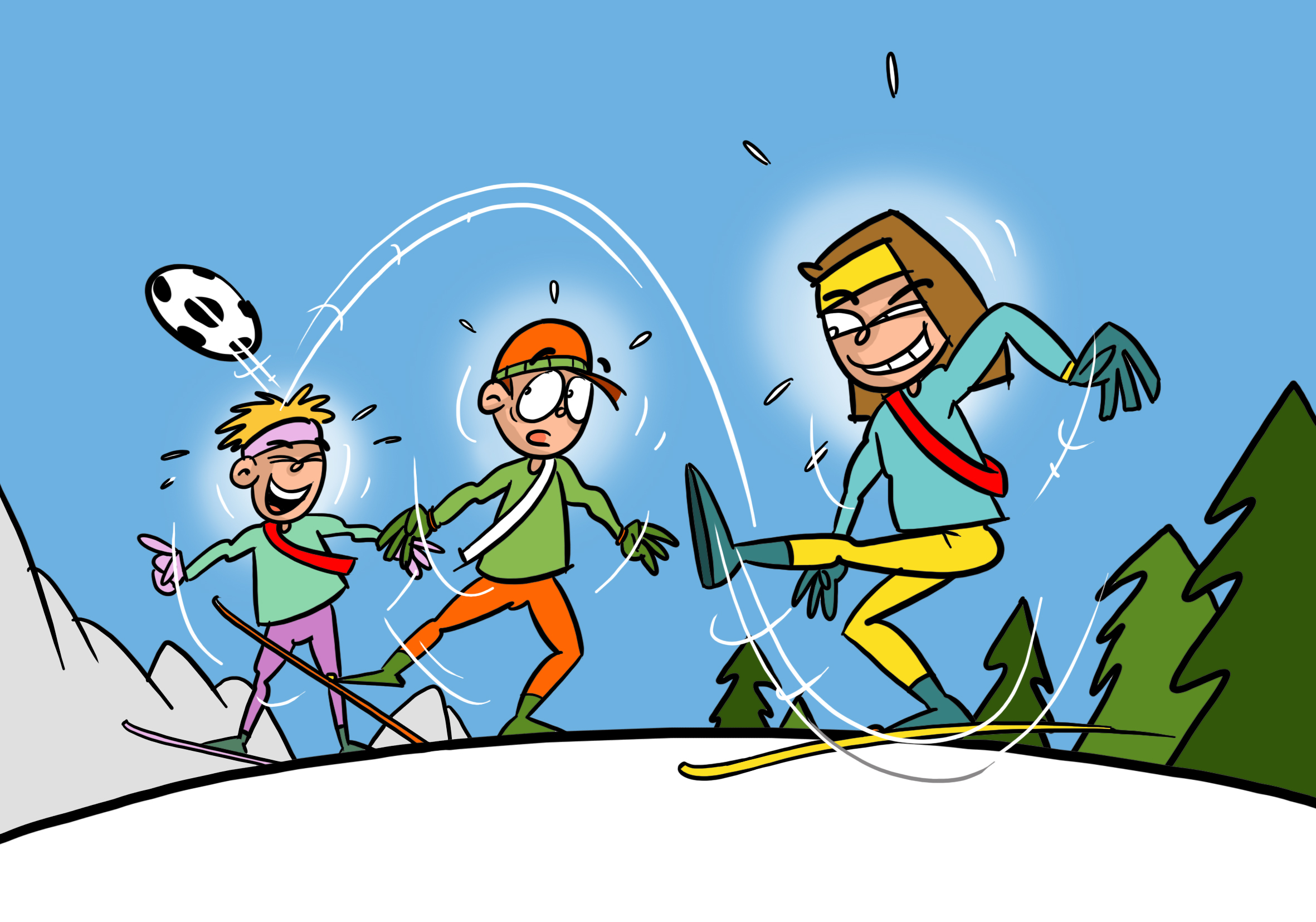 Skilanglauf Agieren Spielformen Langlauffussball Mobilesport ch