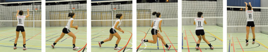 Volleyball – Technique: Bloc: saut, déplacement (pas chassés, pas ...