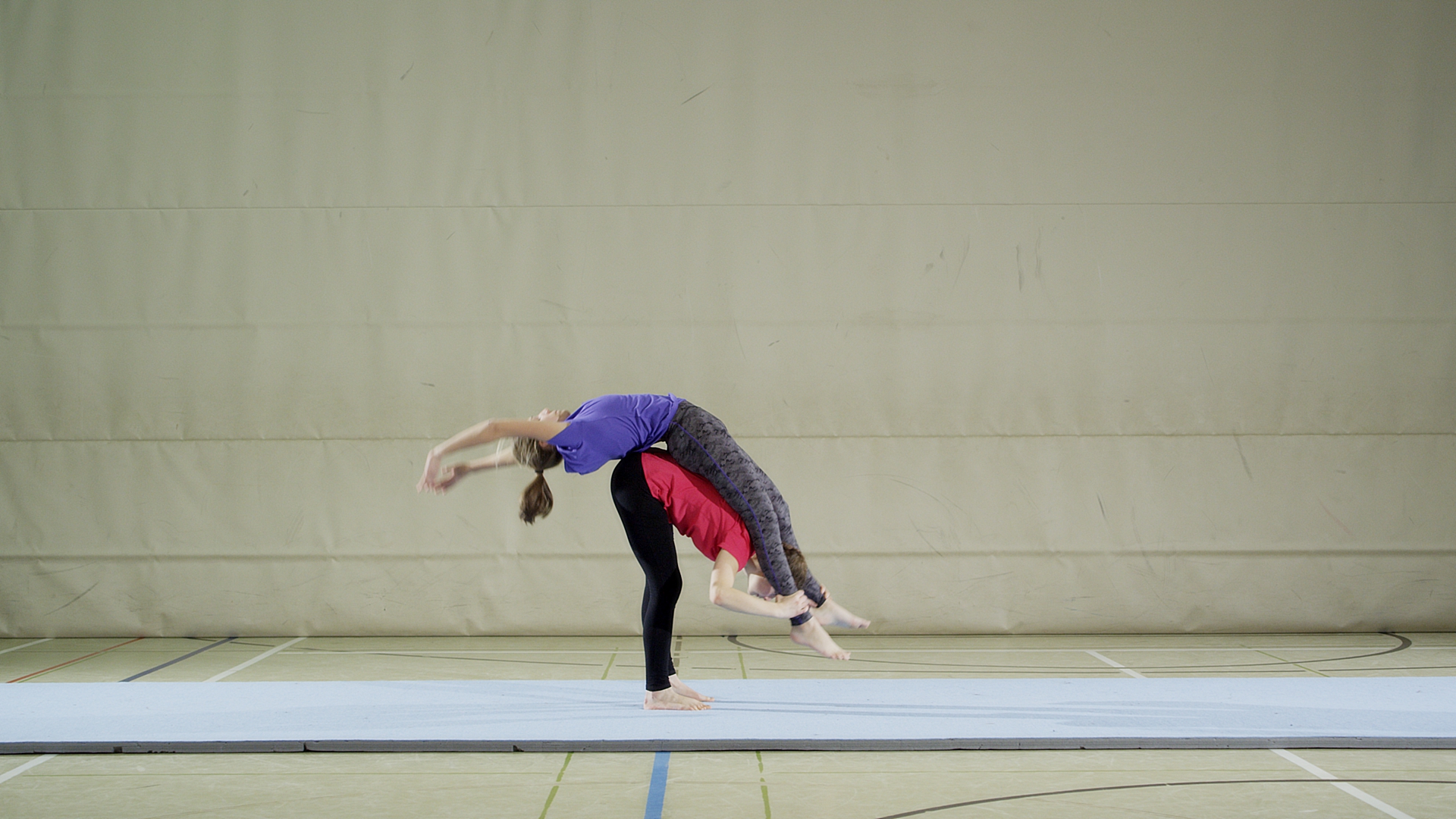 Acrobatie avec partenaire – Figures dynamiques: Renversement ...