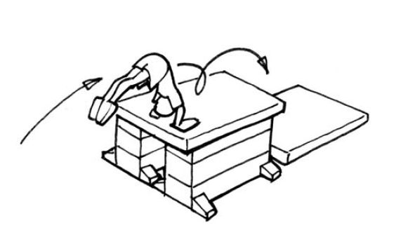 Rouler et tourner: Roulade sur le caisson (niveau A) » mobilesport.ch