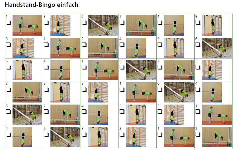 Handstand: Bingo » mobilesport.ch