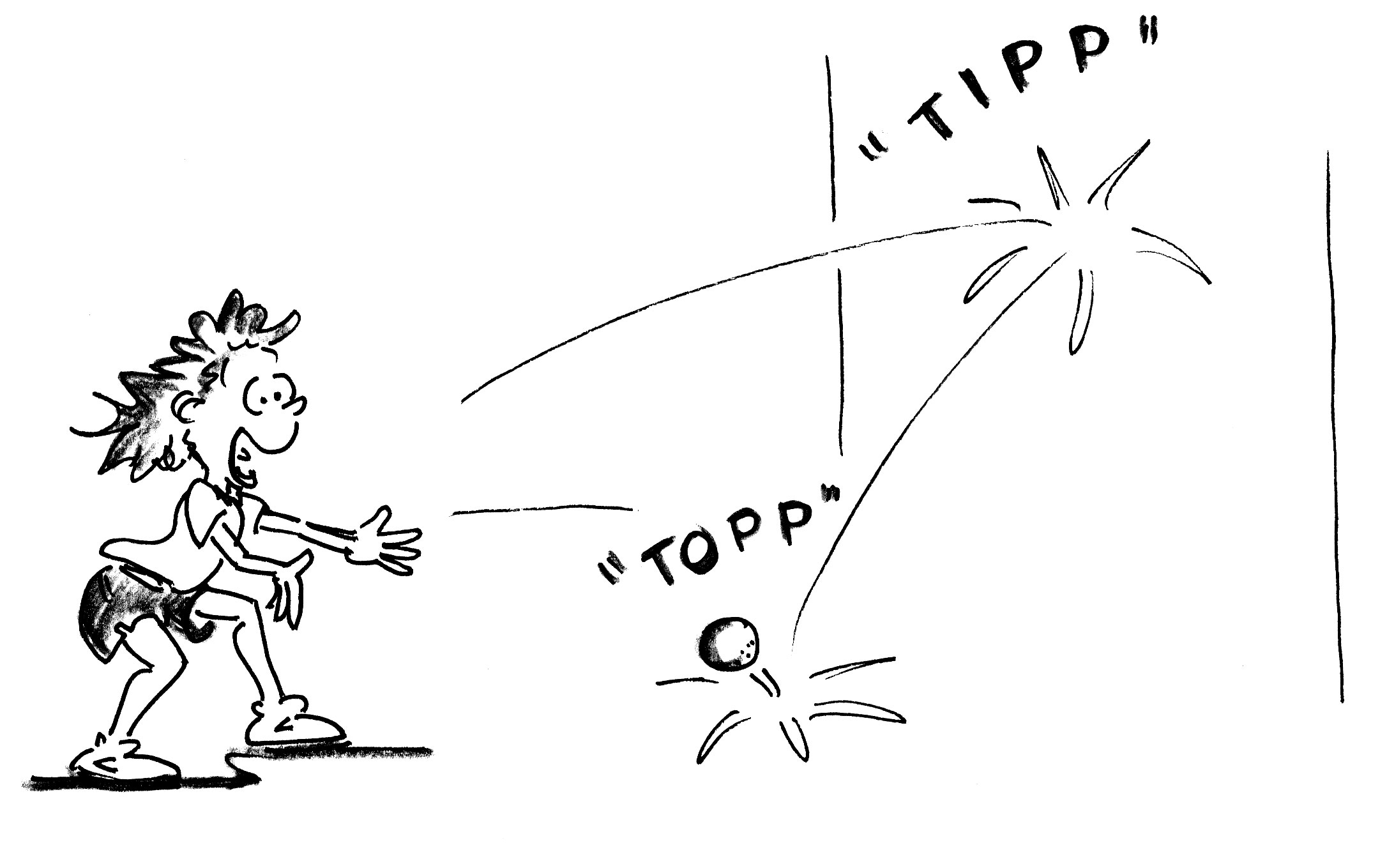 Rückschlagspiele mit Kindern – Grundlagen 4x4 – Ich spiele: Tipp-Topp ...